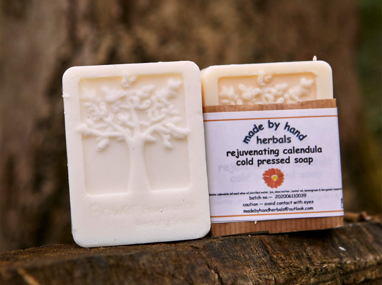 Rejuvenating calendula soap - made by hand herbals